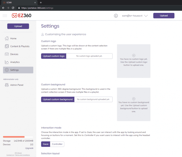 Home - EZ360- VR Player and CMS for VR Headsets